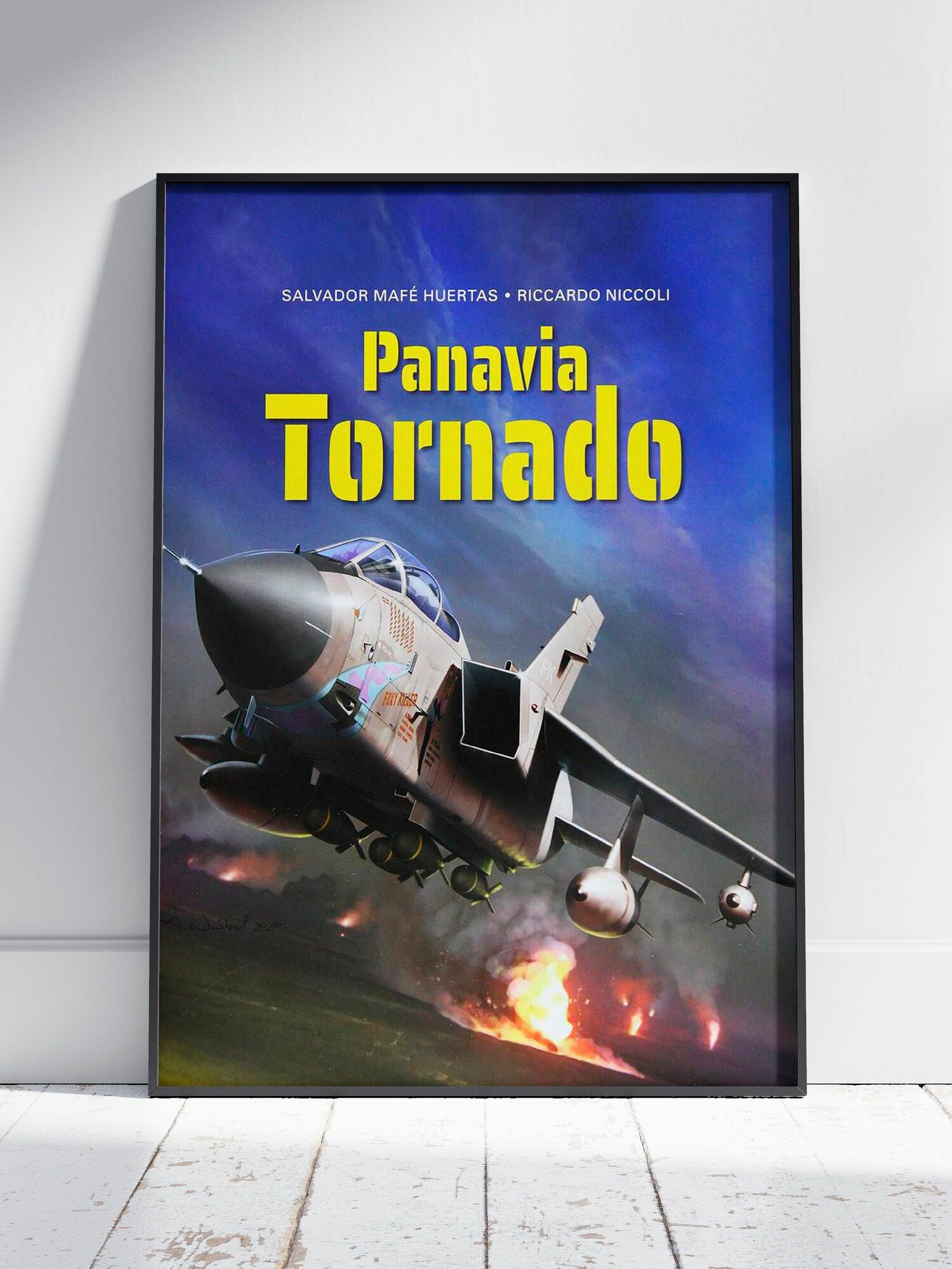Плакат на стену для интерьера Техника и транспорт (Панавия Торнадо - Panavia Tornado 2) - Постер по транспорту формата A4 (21x30 см)