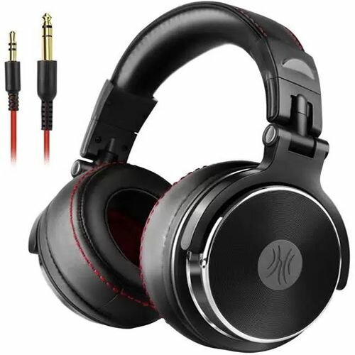 Наушники Oneodio Pro 50 black полноразмерные 3.5/6.3 - два съёмных кабеля чёрные