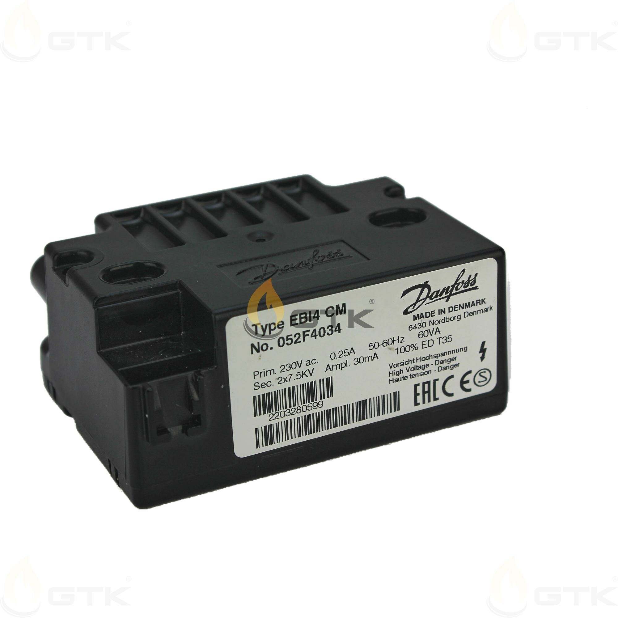 Трансформатор розжига Danfoss EBI4 CM, 052F4034