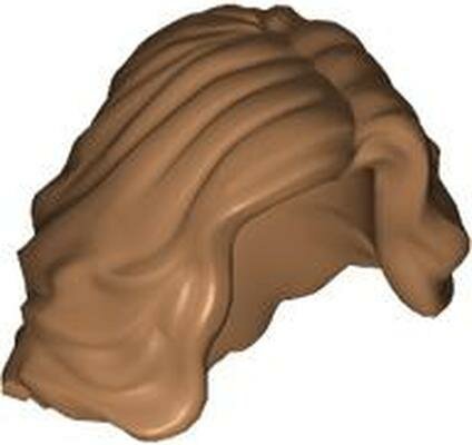 Деталь Lego 23187 Minifigure, Hair Female Mid-Length Wavy