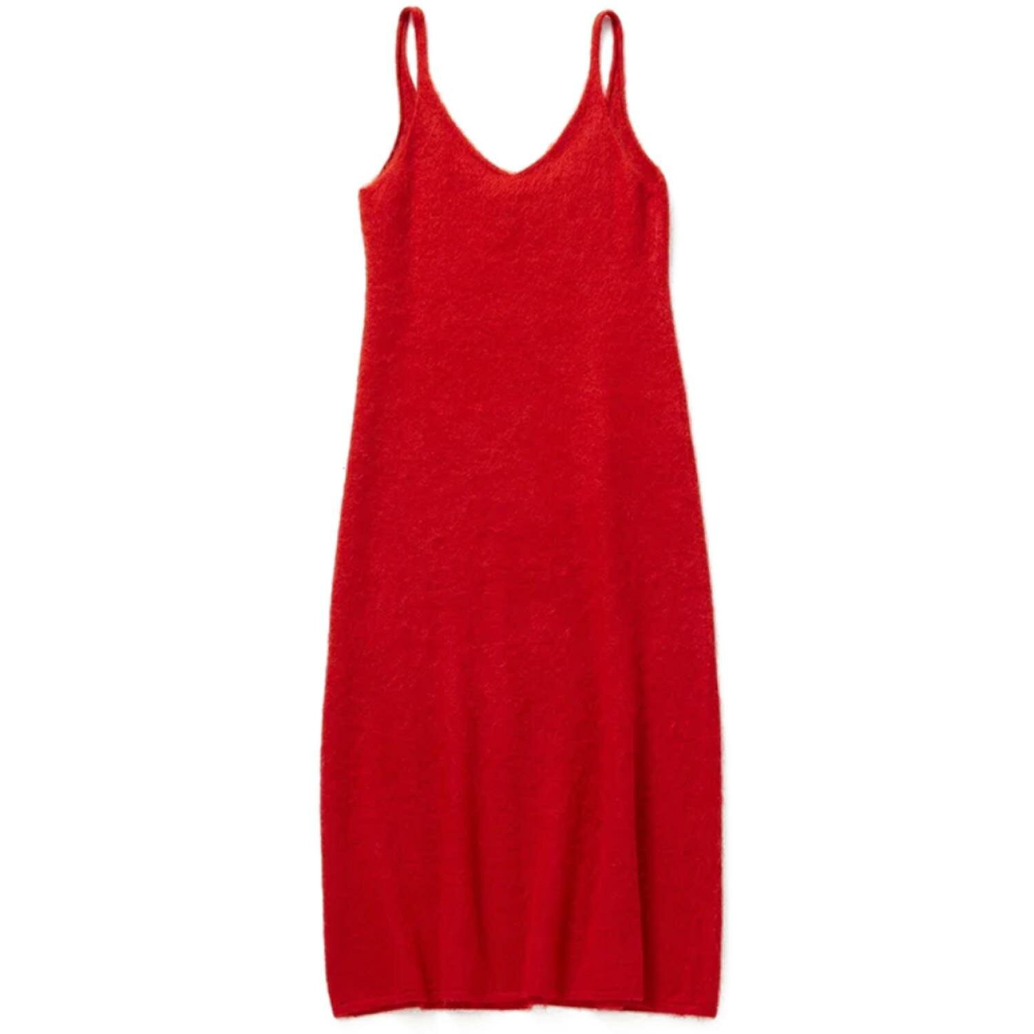 Платье Платье Auralee Garment-Dyed Baby Alpaca Fuzzy Knit Dress