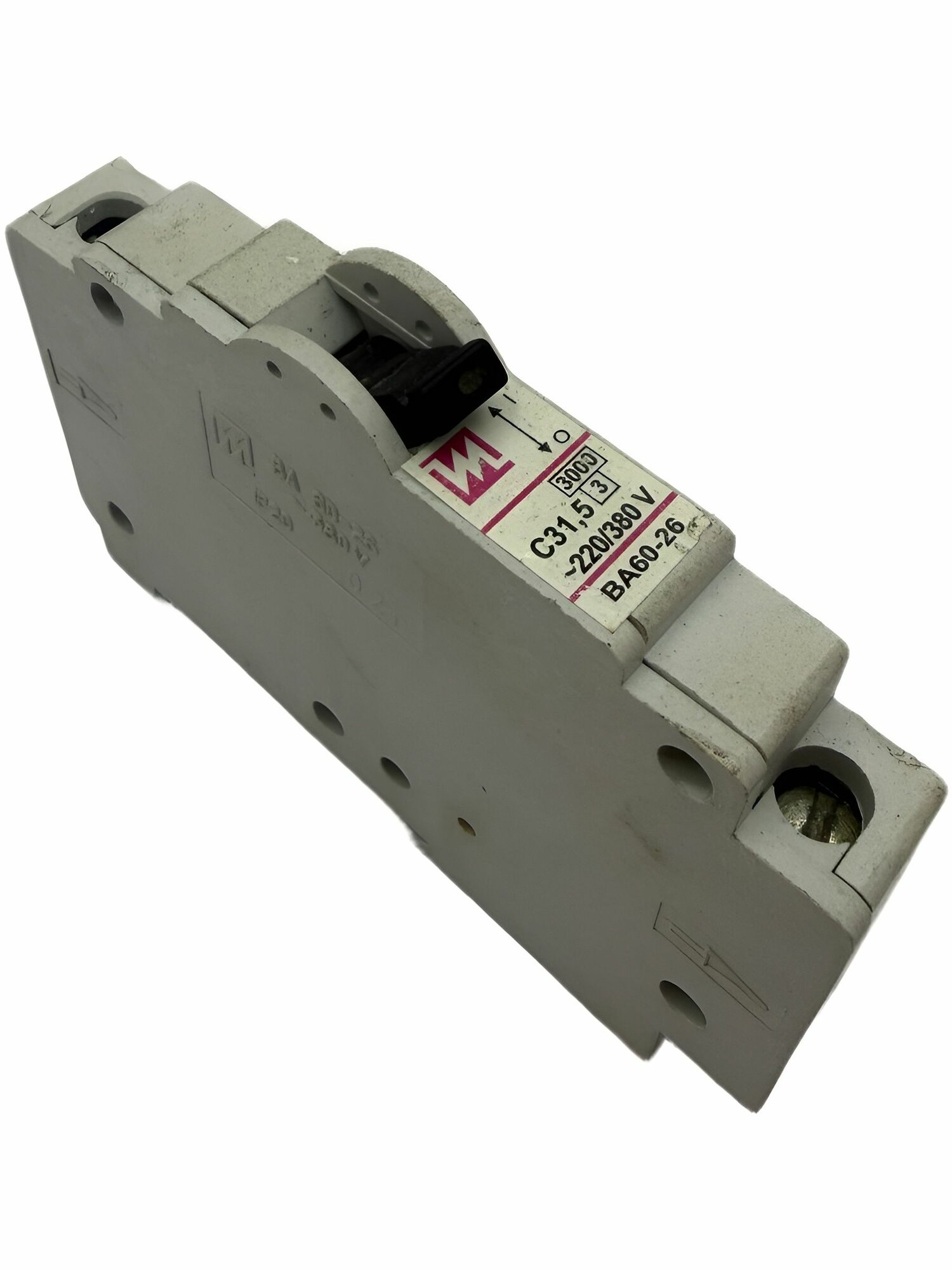 ВА60-26 C31,5А, 1Р, 220/380V 50Hz, 3000кА, "Тираспольский завод". Автоматический выключатель.