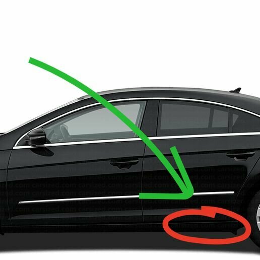 VW Passat CC R-Line Задняя нижняя крышка точки домкрата