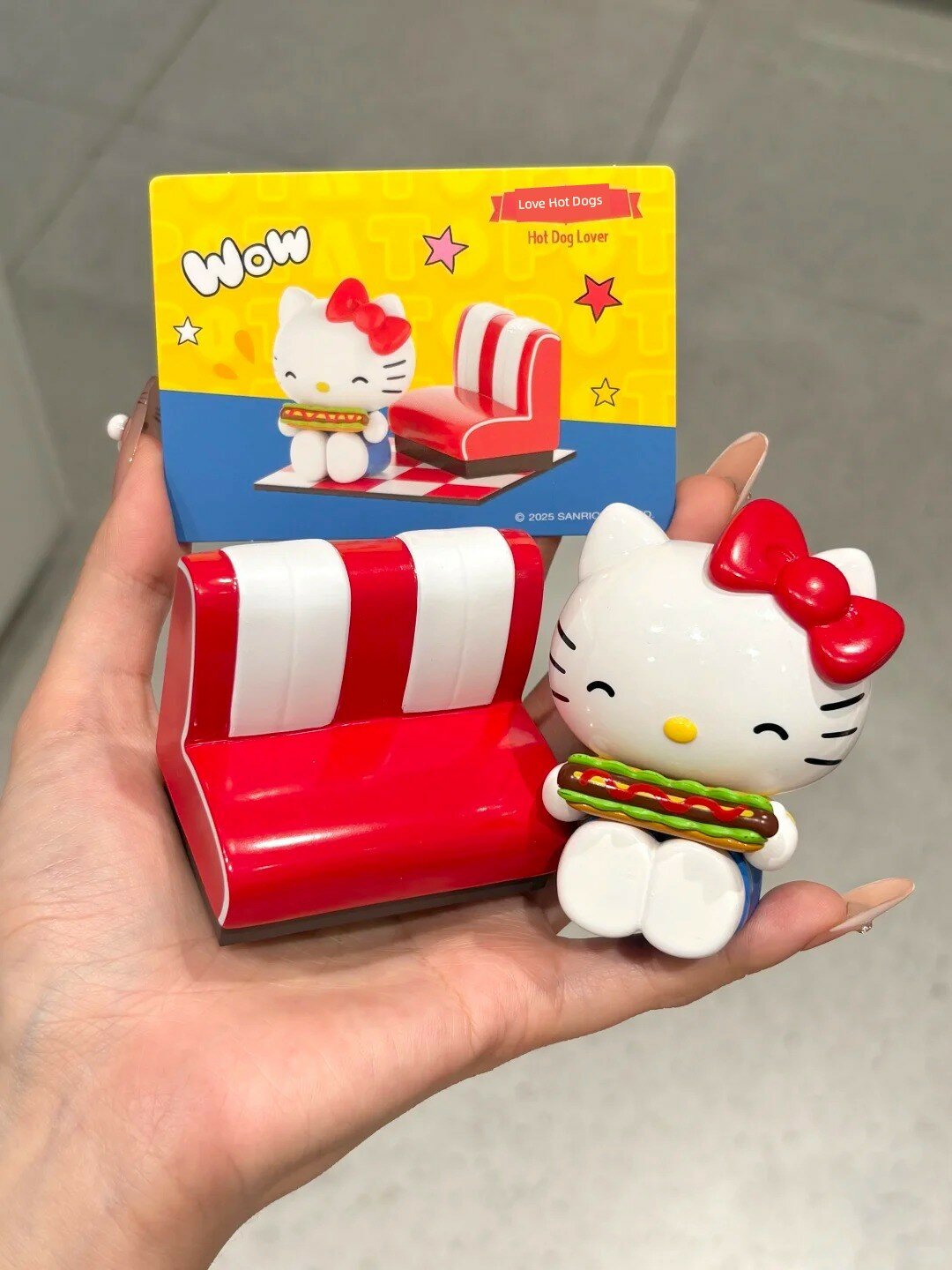 Оригинальная коллекционная фигурка Hello Kitty из серии «Ретро-ресторан» от MINISO, милый сюрприз в закрытой коробке Я