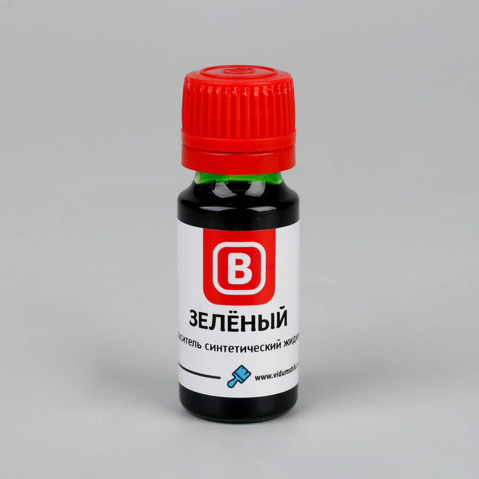 Краситель синтетический, жидкий, 15 г, зелёный, цвет: зелёный