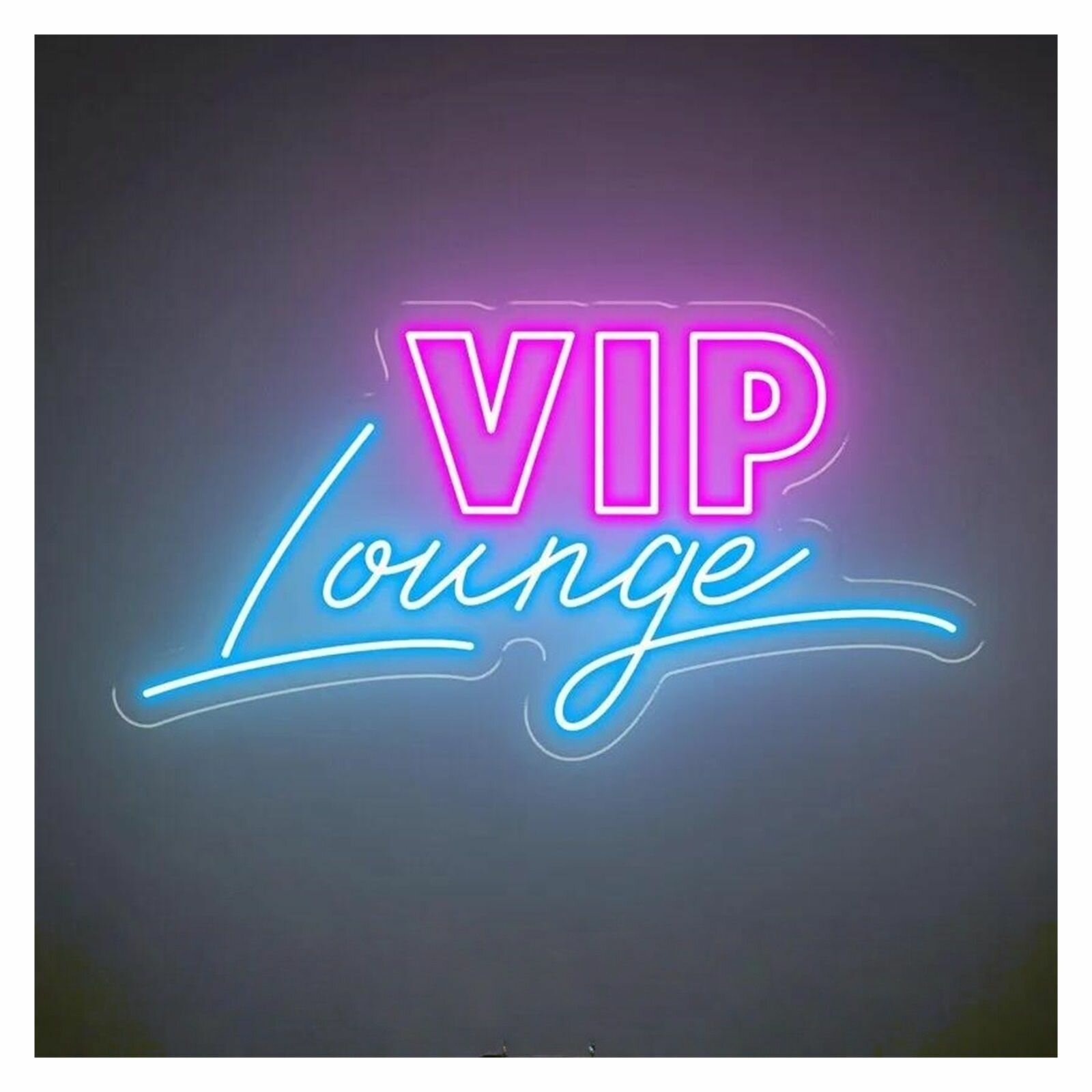 Неоновая Вывеска "VIP Lounge" 45см