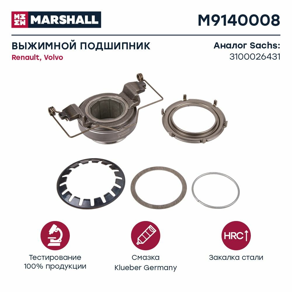 Выжимной подшипник VOLVOо. н.20569151 (M9140008)