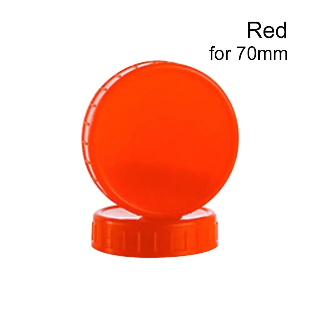 Пластиковые крышки для банок KECTTIO, 70 мм, 86 мм Оранжевый, red-for 70MM