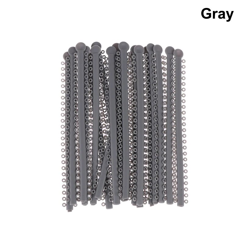 Эластичные лигатуры для брекетов Gray, 20 шт