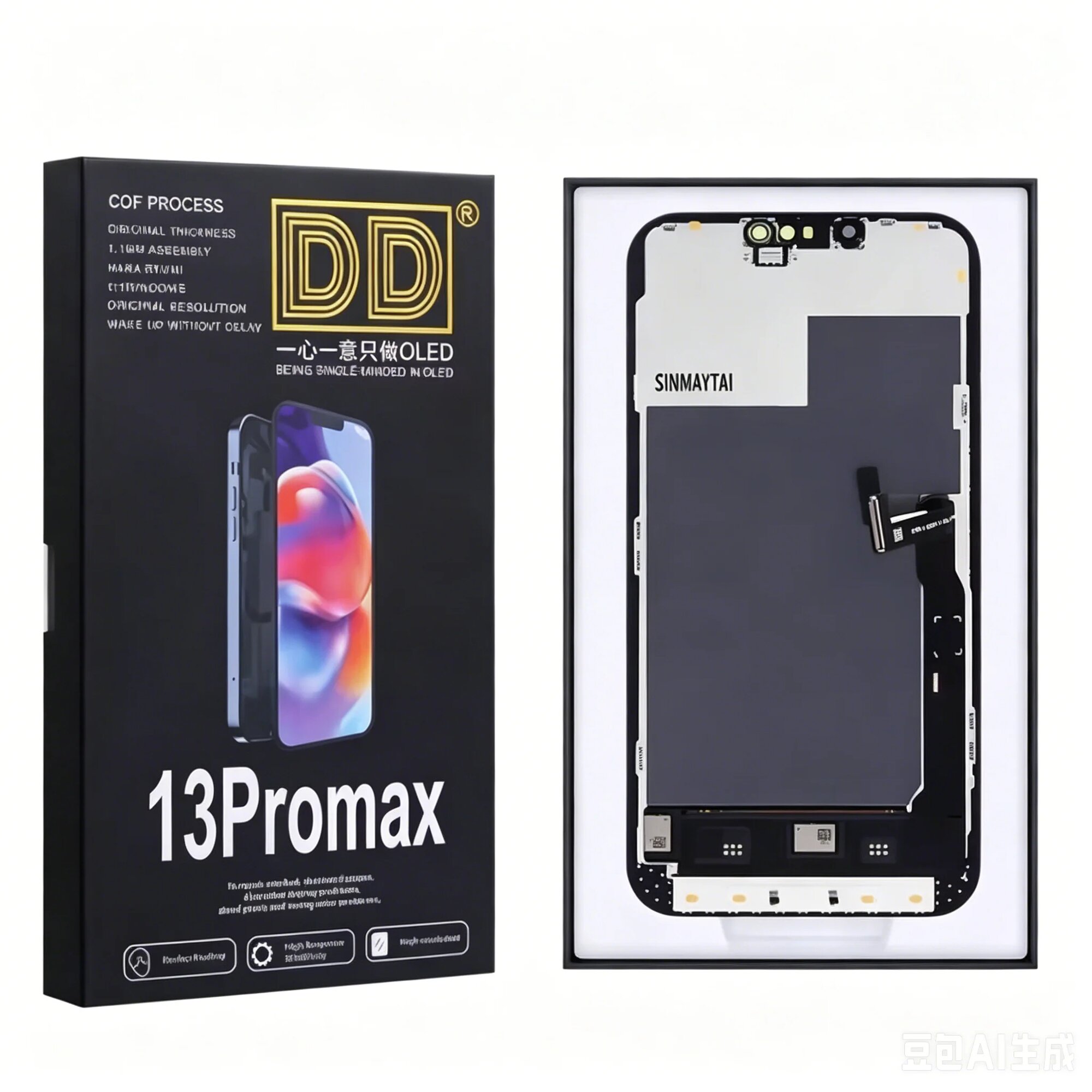 DD OLED-экран LCD для iPhone 13, 13 Pro, Pro Max, Plus: сенсорный дисплей в сборе, 13 pro(soft-IC)