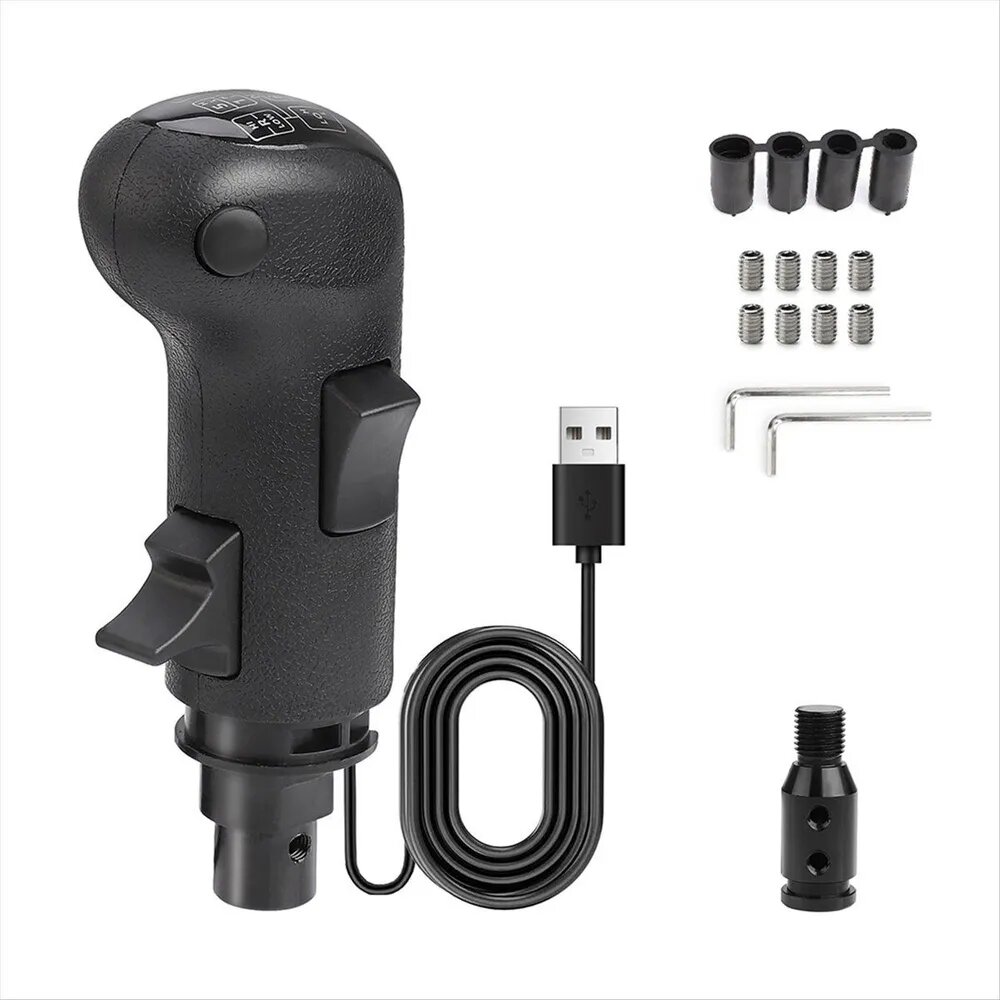 USB-переключатель скорости для ПК, совместимый с рулями Logitech G29, G27, G25, G923 и Thrustmaster TH8A, поддерживает высокие и низкие скорости.