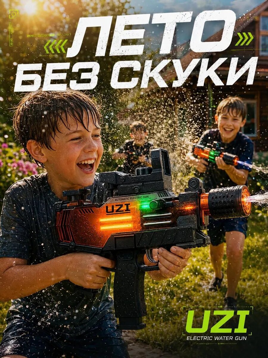 Водный бластер на аккумуляторе электрический автомат