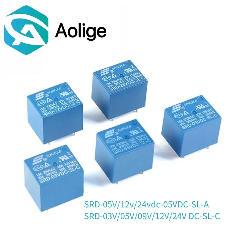 Реле Songle SRD-03V SRD-24VDC-SL-C
