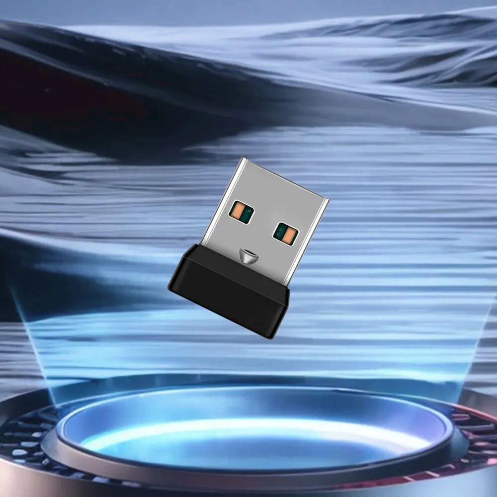 USB-приёмник Logitech 2,4 ГГц для беспроводных мышей и клавиатур, чёрный