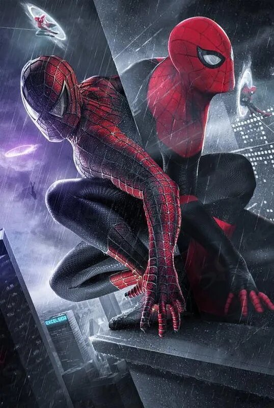Деревянные пазлы 1000 элементов, подарочная упаковка,50x75cm, Фильм Marvel "Человек-паук", подарочный набор для взрослых, продвинутый уровень сборки 5-10.