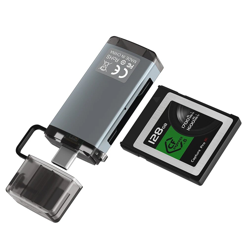 Картридер CFexpress Type B USB-C 10 Гбит/с KARTOMAN