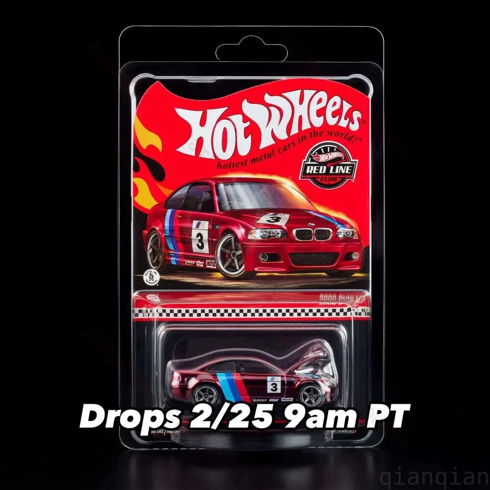 Машинка Hot Wheels RLC COLLECTOR EDITION: 2006 BMW M3 E46 RED