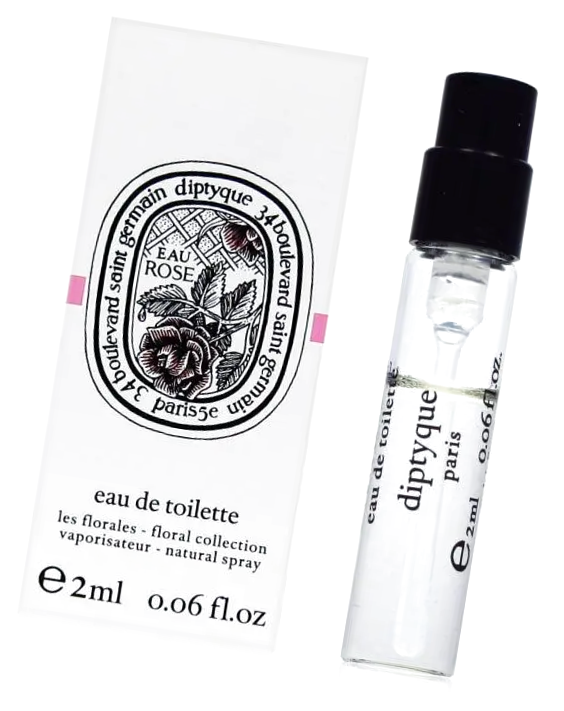 Diptyque Eau Rose женский парфюм 2 мл сэмпл - Диптик О Роз Розовая туалетная вода миниатюра