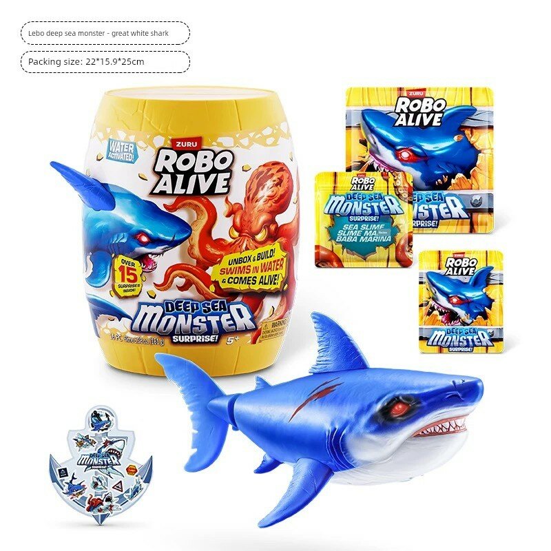 Zuru 71155 Deep Sea Monster Toy for Boys Great White Shark Surprise Blind Box