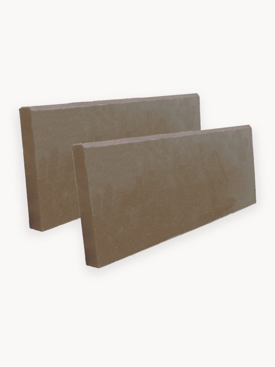 Полимерпесчаный бордюр, бордюрный камень, поребрик 515х200х35 мм Шоколад Tetto (Комплект 2 шт)