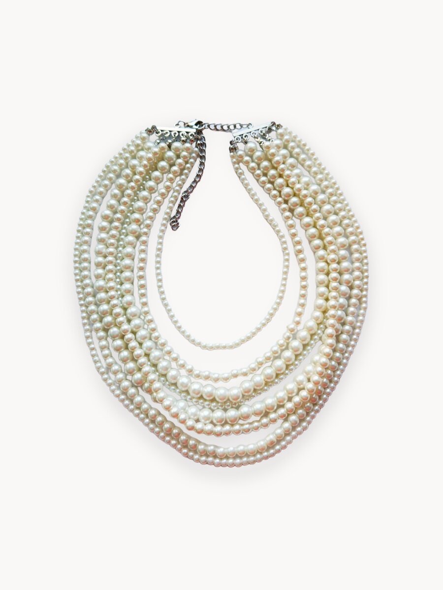 Колье, жемчуг имитация