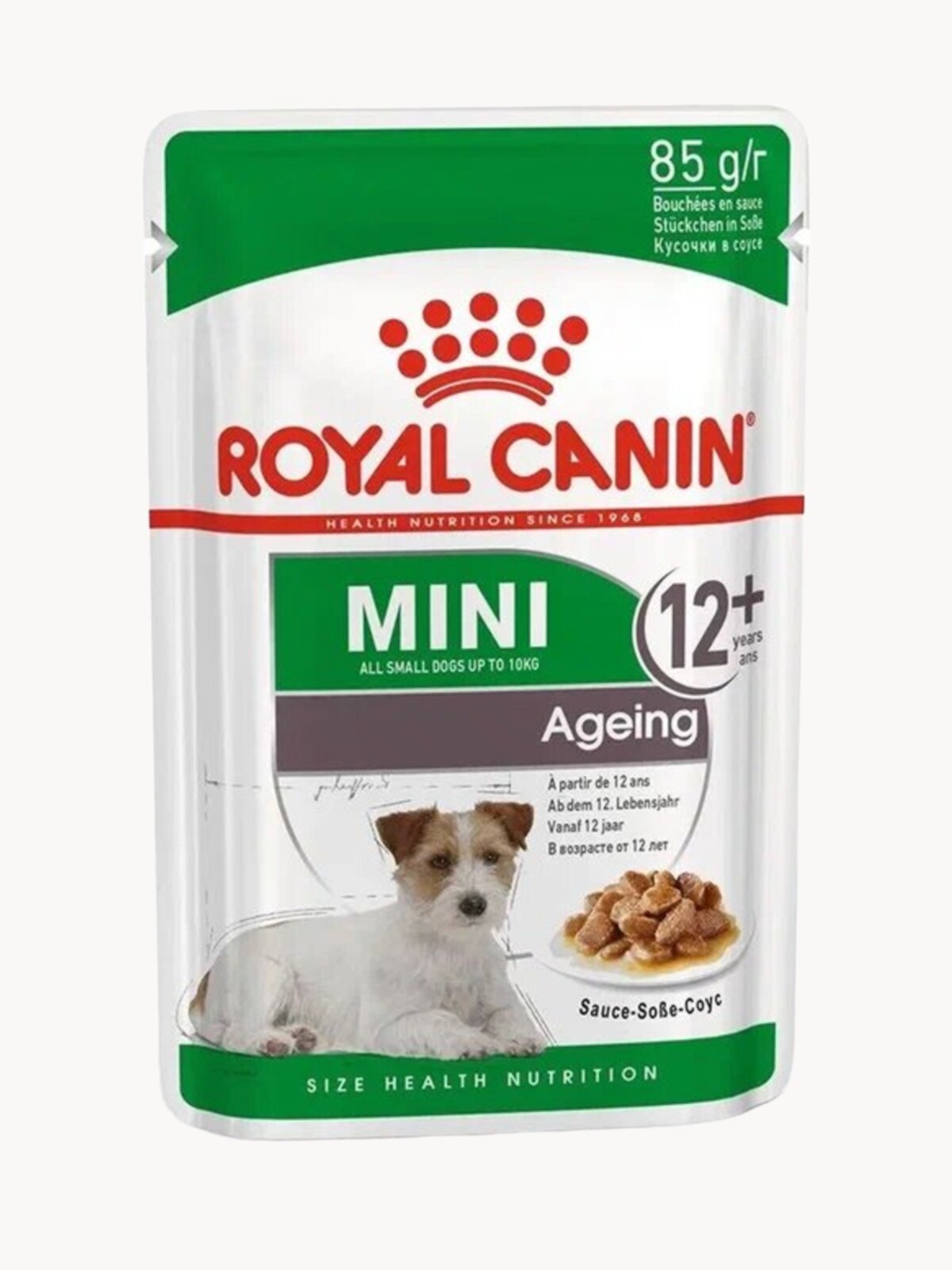Влажный корм для собак мелких пород Royal Canin Mini Ageing для пожилых, кусочки в соусе, 28 шт по 85 г