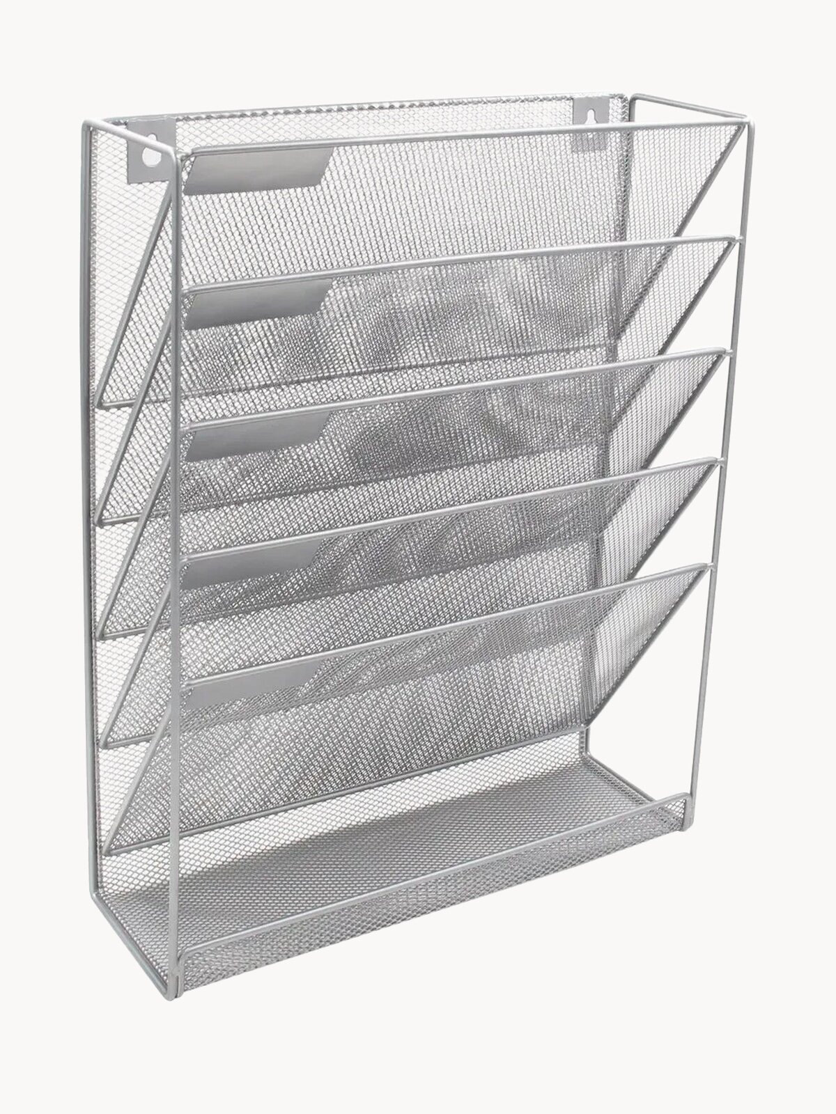 Органайзер для канцелярии 6 уровней вертикальный, Лоток для бумаг металлический, подставка канцелярская А4