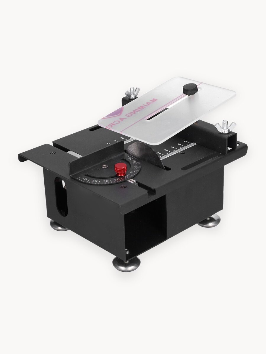 Настольная Пила Mini 100W Sliding Rail Регулируемая Режущая Машина для Деревообработки