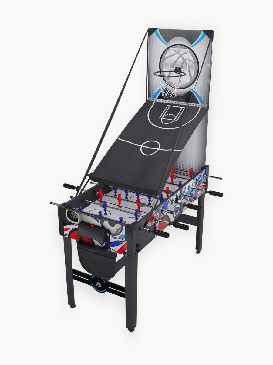 Игровой стол DFC "Pyrite" AT-240, многофункциональный, аэрохоккей/футбол/баскетбол/теннис