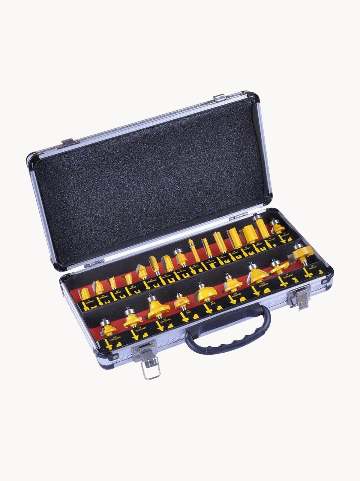 Набор фрез по дереву 24 шт диаметр хвостика 8мм