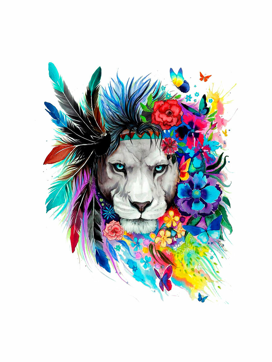 Термонаклейка на одежду "Лев 2"