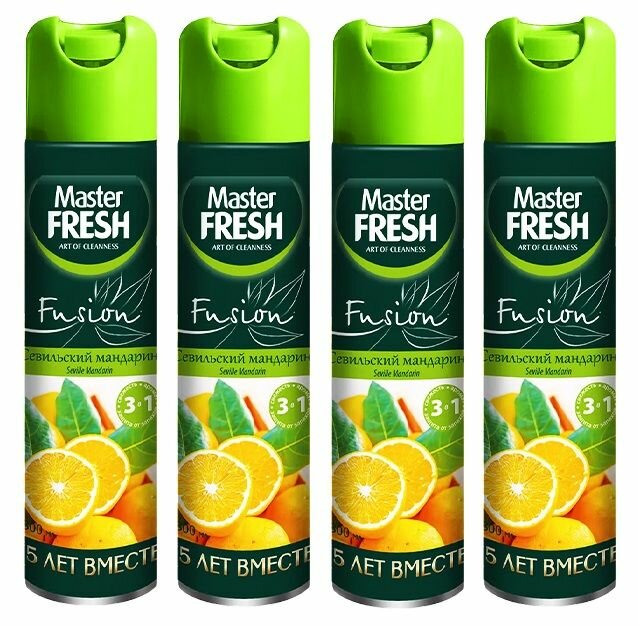 Освежитель воздуха Master fresh Севильский мандарин (4уп по 300мл)