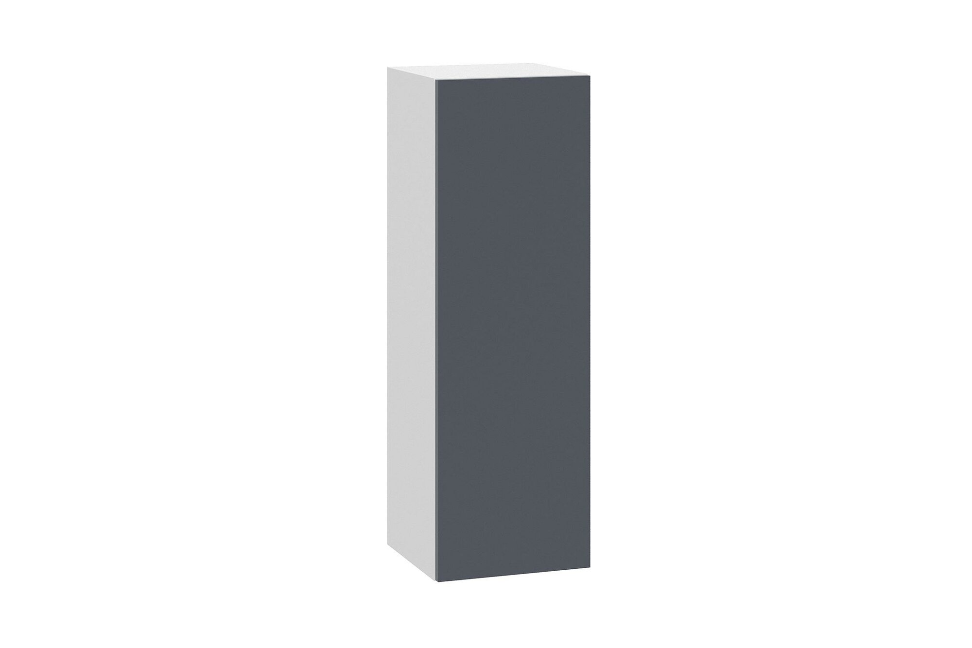 Шкаф верхний высокий Нонтон Монора, 30х29х91 см, белый / каменный графит