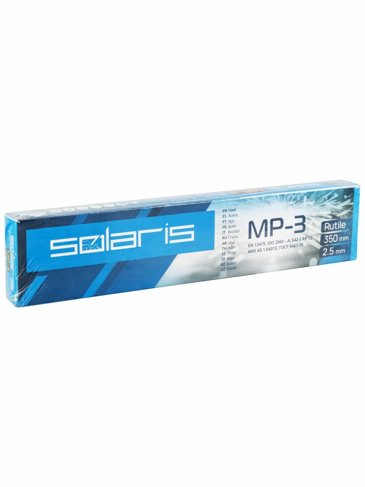 Электроды для сварки для углеродистой стали МР-3 ф 2,5 мм 2,5 кг SOLARIS (WM-1107)