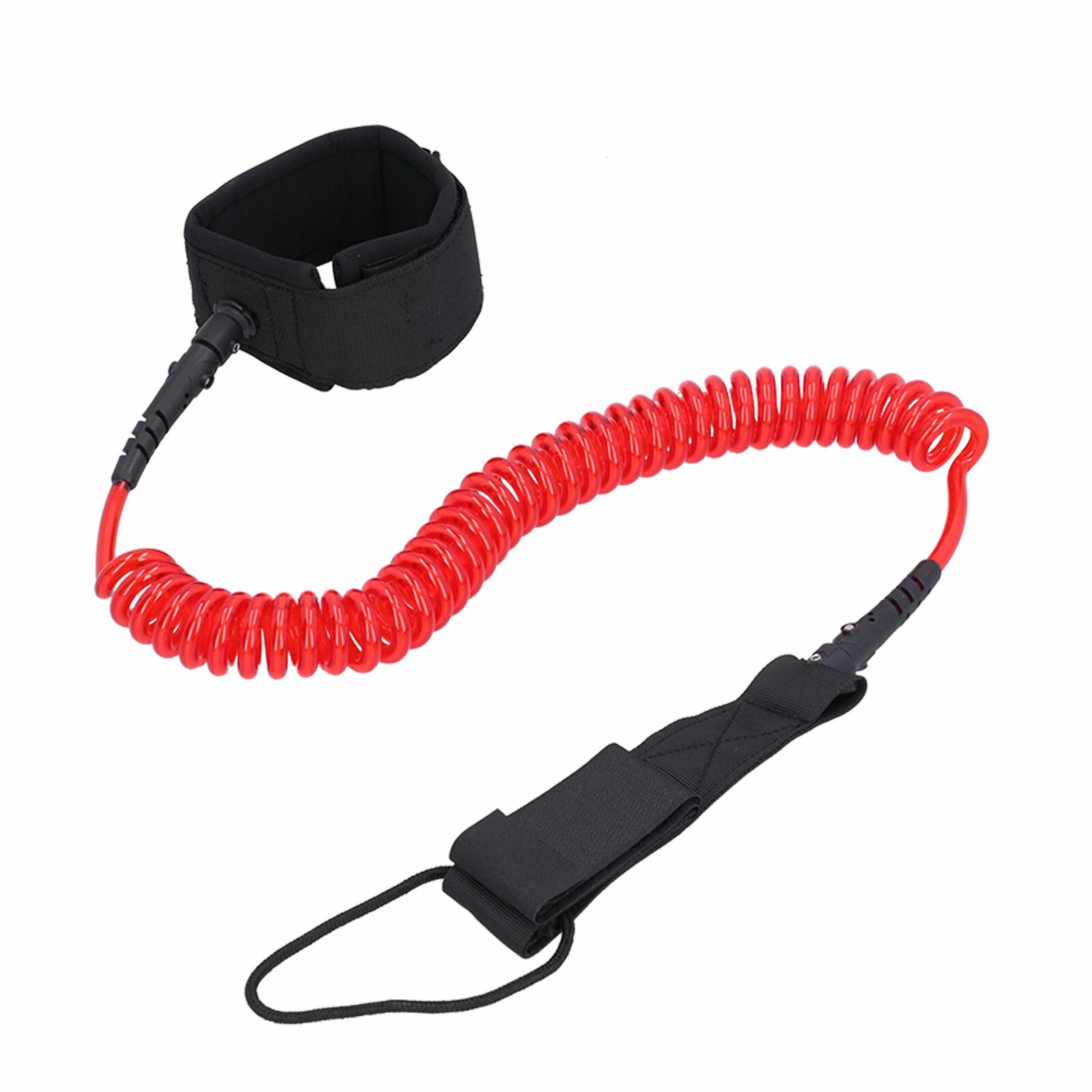 Ремни безопасности для морского серфинга на лодыжках для стоячих весельных досок на плоской и открытой воде, красные