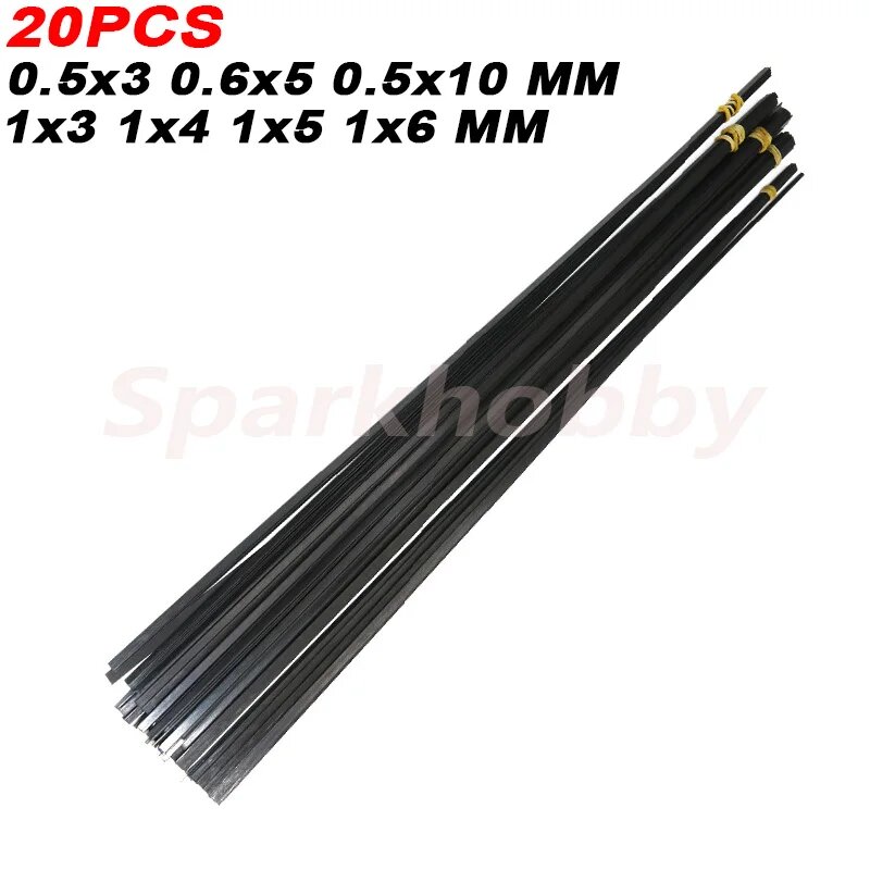 20 листов углеродного волокна SPARKHOBBY для радиоуправляемых моделей, 1x3MM 20PCS