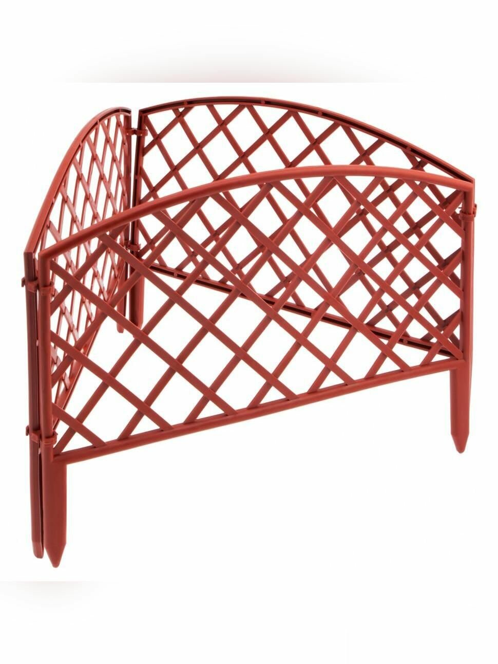 Забор декоративный "Сетка", 24 х 320 см, терракот, Россия, Palisad 65026