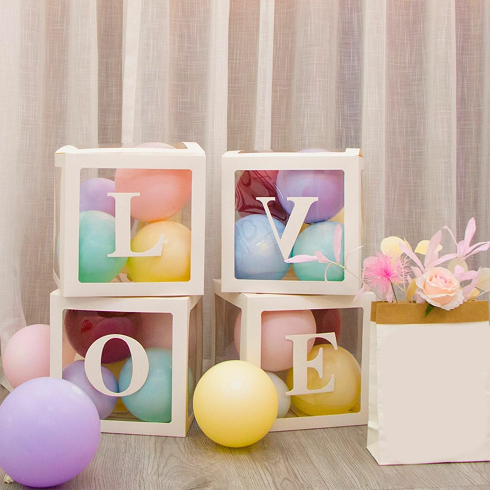 Прозрачная коробка для воздушных шаров Net celebrity-K