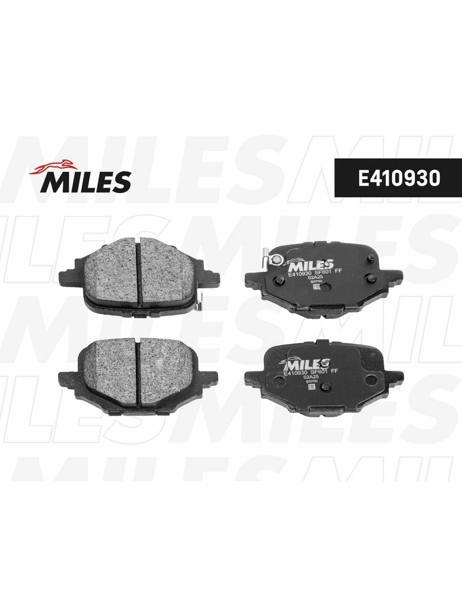 Колодки тормозные дисковые задние MILES E410930 для CHANGAN UNI-V