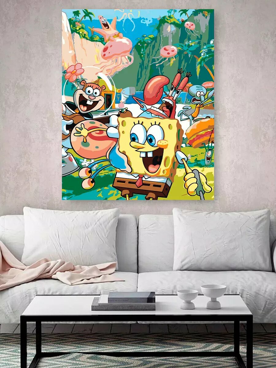 Картина по номерам Губка-Боб