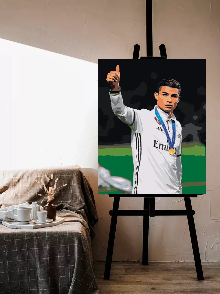 Картина по номерам Криштиану Роналду Футбол Спорт Футболист