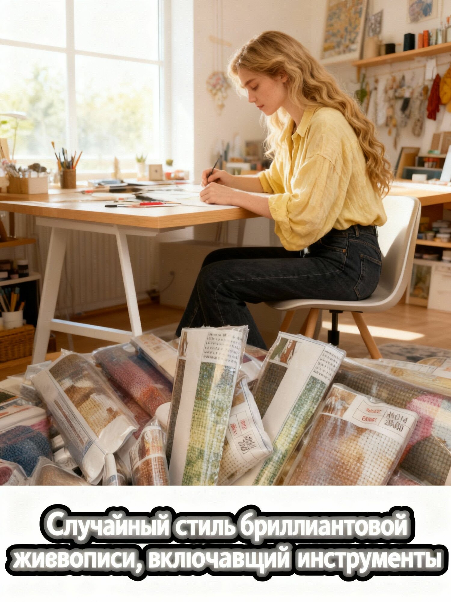 Набор для алмазной вышивки Случайный рисунок 30*40 см, полный комплект страз и инструментов, распродажа остатков, низкая цена