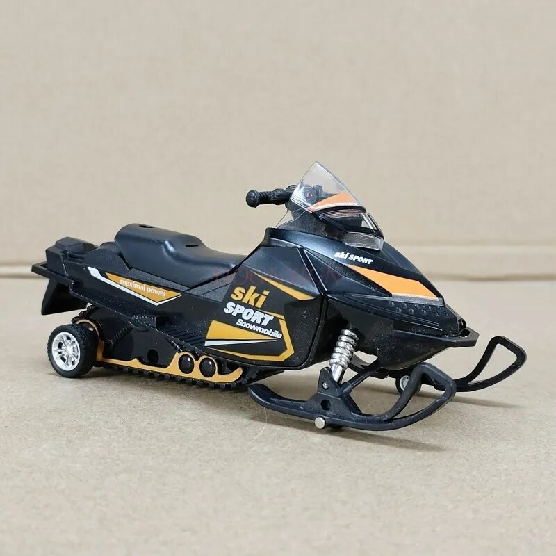 Детский металлический электрический снегоход HOGNSIGN Оранжевый