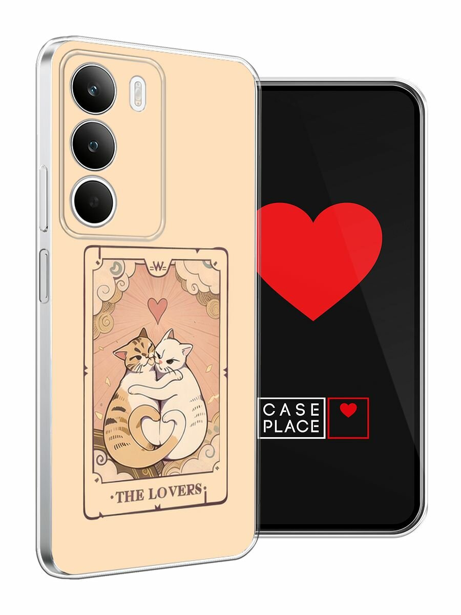 Чехол на Realme C71/P3 Lite 4G / Реалми С71/P3 Лайт 4G с принтом "The lovers cats 1 - 14 февраля" — фото 1