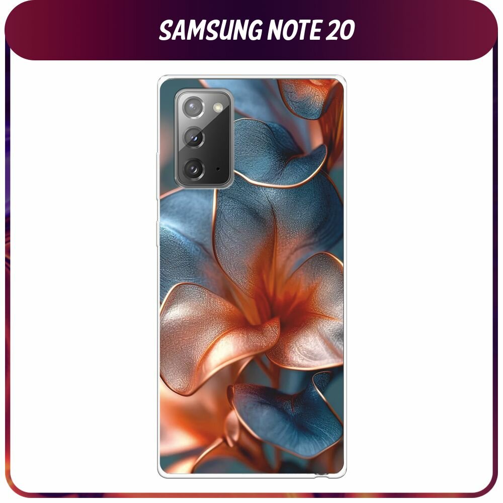 Чехол на Samsung Galaxy Note 20 / Самсунг Галакси Ноут 20 с принтом "Жемчужные цветы"