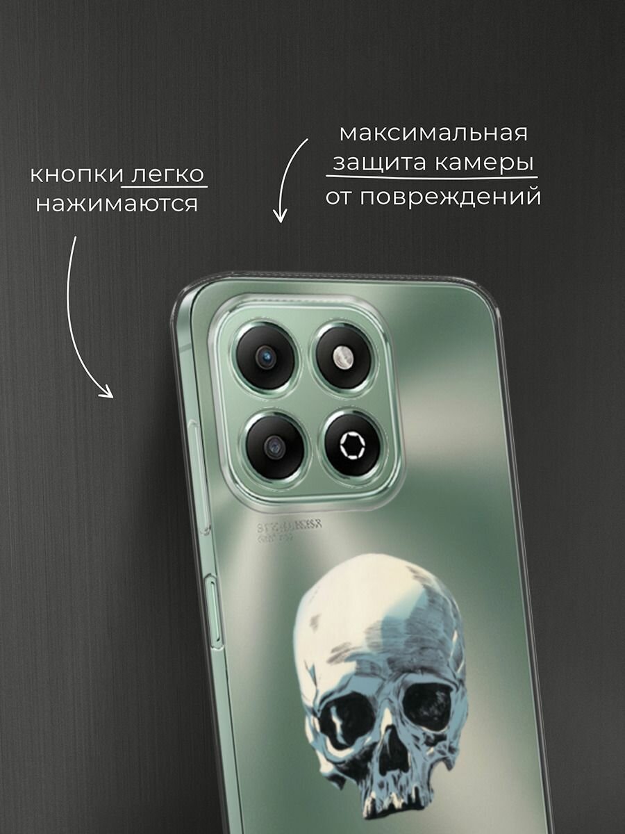 Чехол на Honor X6b / Хонор X6b с принтом "Гусар", прозрачный — фото 1