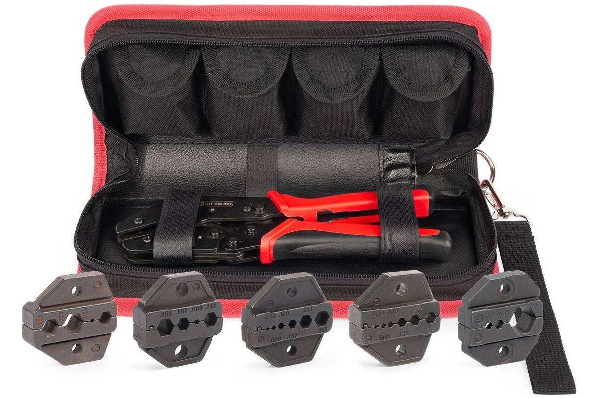 Набор для работ с коаксиальным кабелем КВТ PROFI HT‑330 набор инструментов для монтажа и обслуживания кабелей.