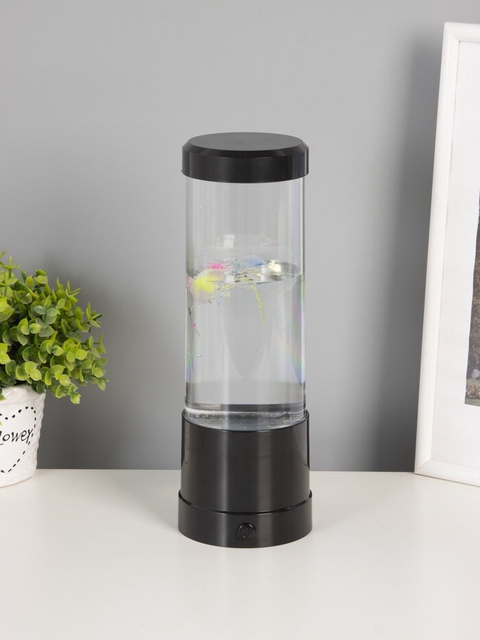Светильник Медузы LED, RGB, USB, 3-5 Вт, 9×9×25.5 см, чёрный