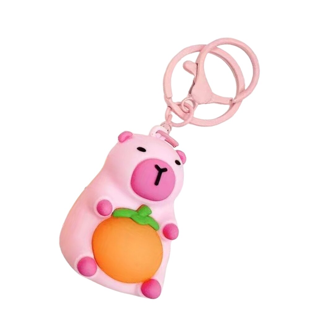 Мини-Светящийся В Темноте Брелок-Капибара Уникальный Подарок Любителю Животных для Девочек