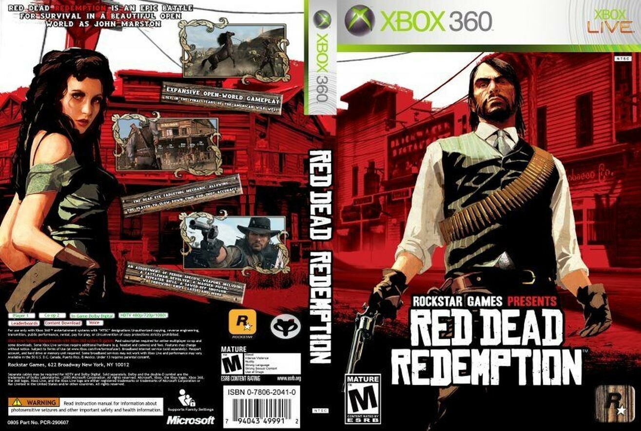 Диск с игрой Red Dead Redemption для X-Box 360 (русские субтитры) прошивка приставки версии LT 3.0